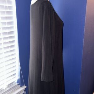 Joan Vass | Dresses | Joan Vass Long Sleeve Dress Uneven Hem Size Xl ...